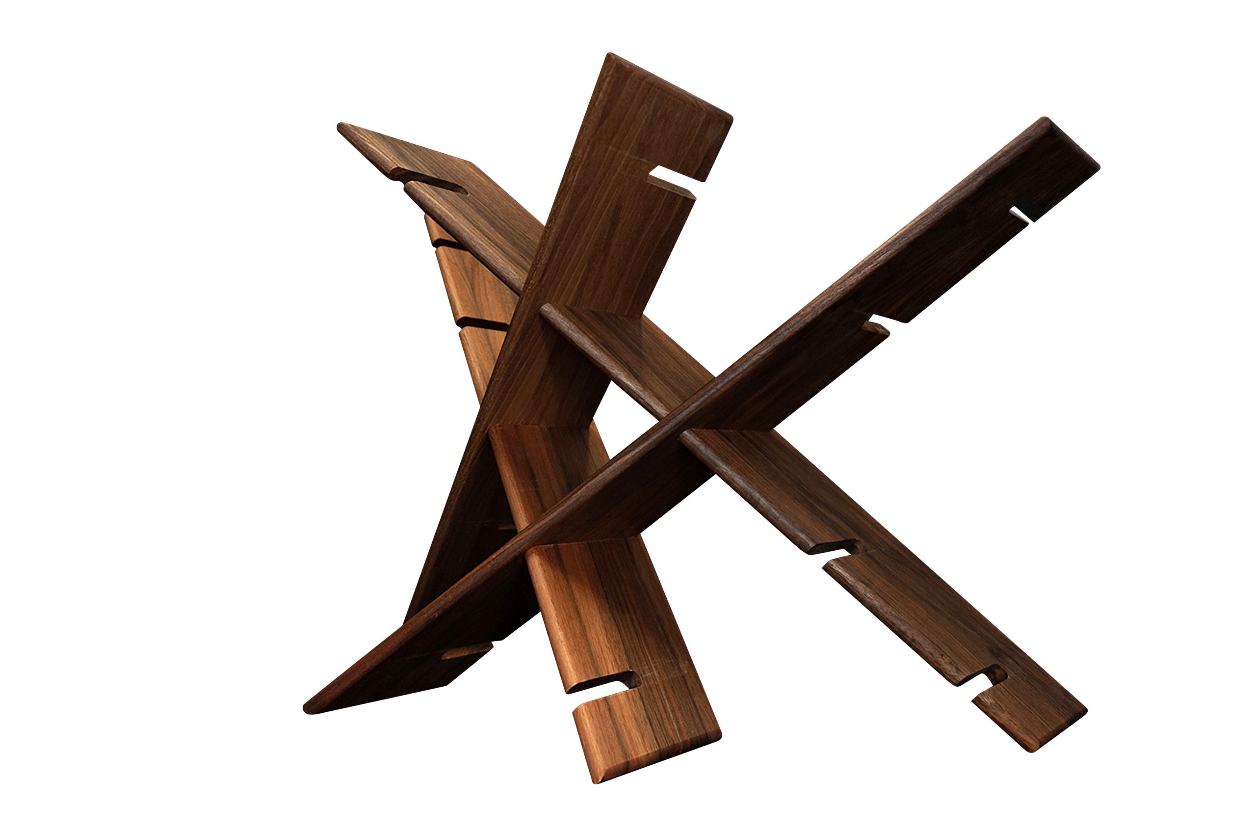 Special, Unique, Composable Wine Rack made of Solid Walnut Wood → tuuli.si